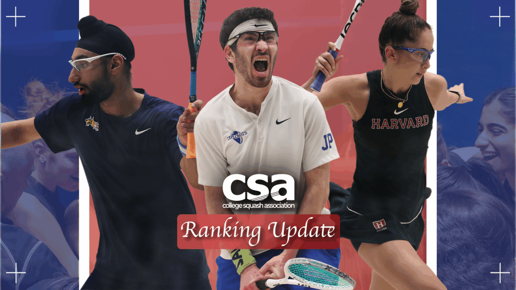Varsity Ranking Update – Nov 5, 2025 | College Squash Association