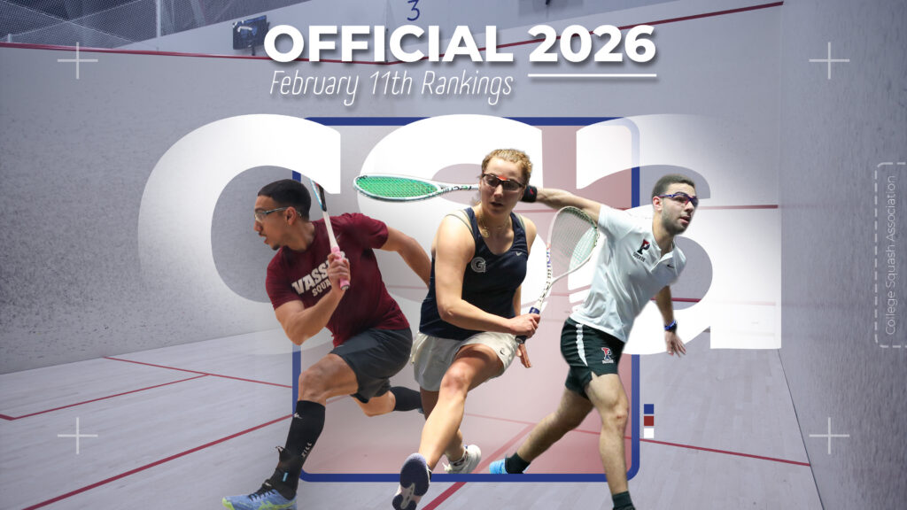 Varsity Ranking Update – Feb 11 | College Squash Association